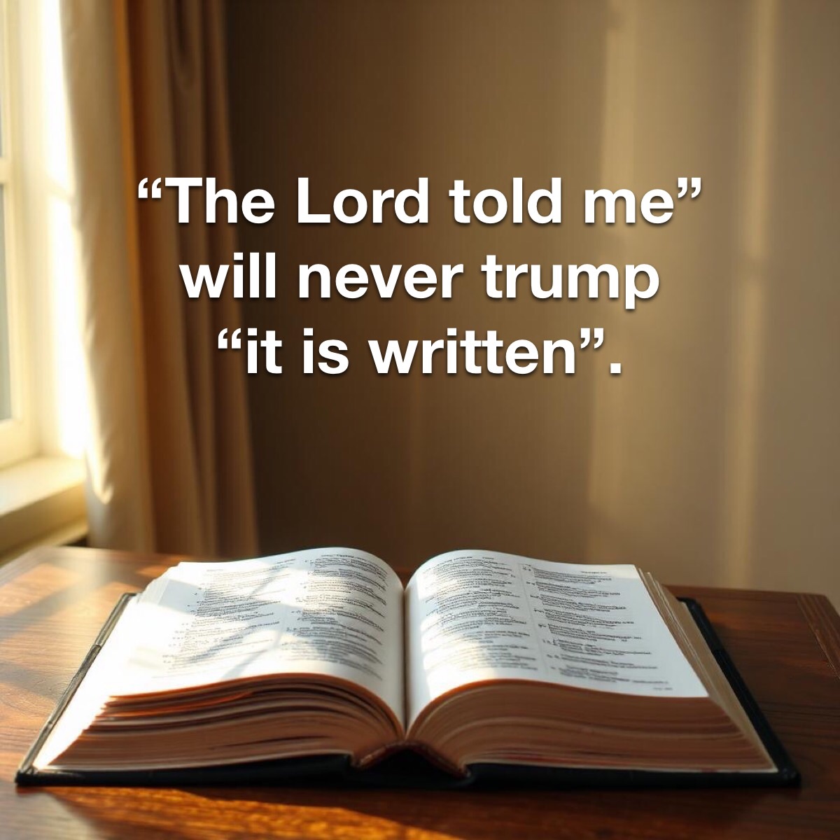 The Lord Told Me | i12go4God
